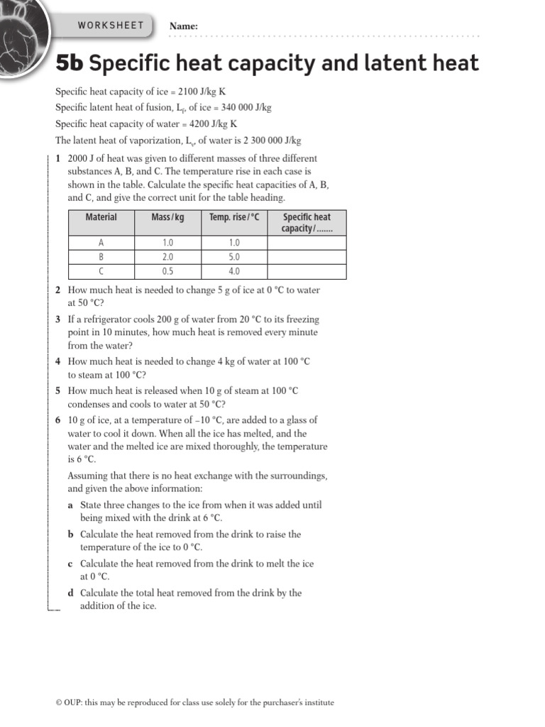 PHASE_CHANGE_worksheet | PDF