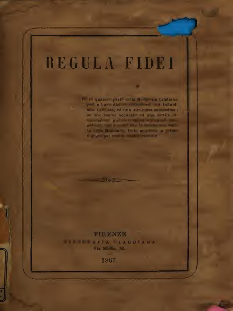 Regula Fidei | PDF