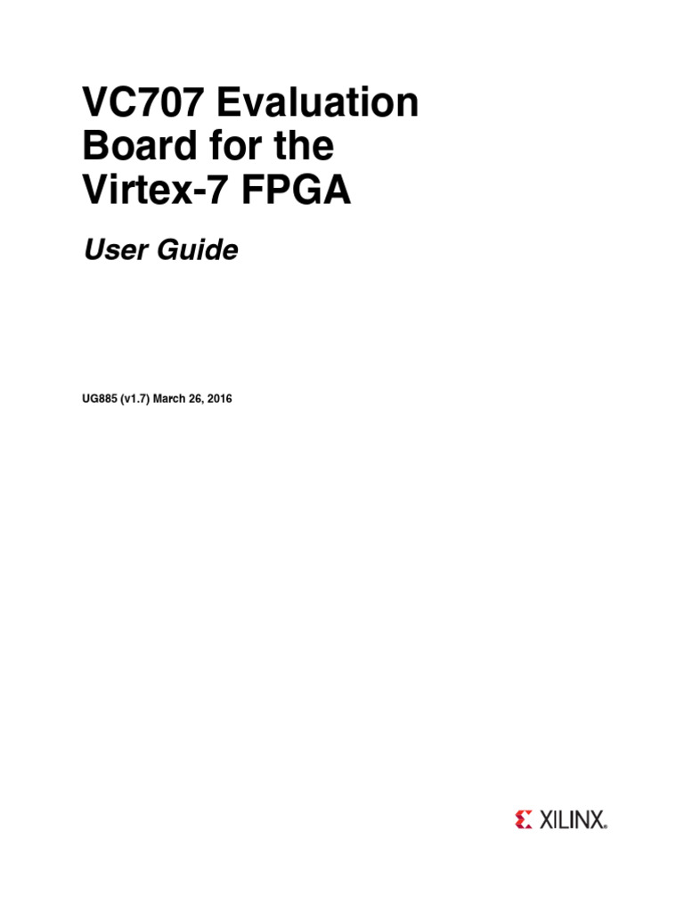 Ug885 VC707 Eval BD | PDF