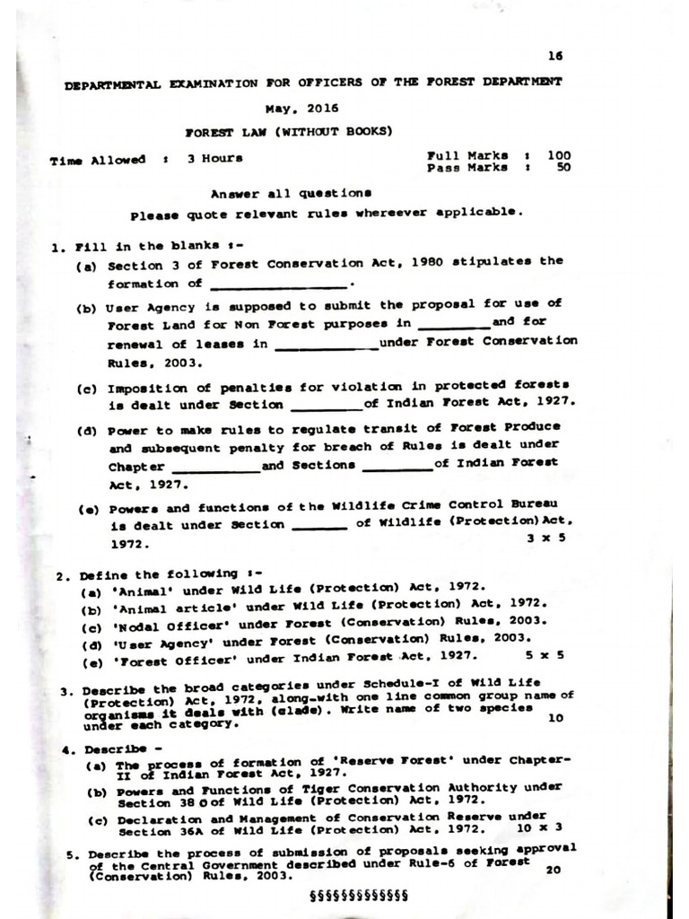 Departmental Exam Question | PDF