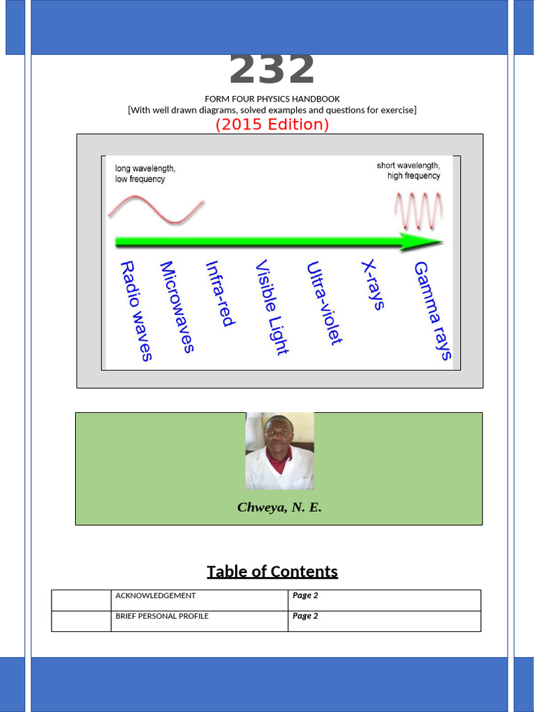 Form Four Physics Handbook | PDF