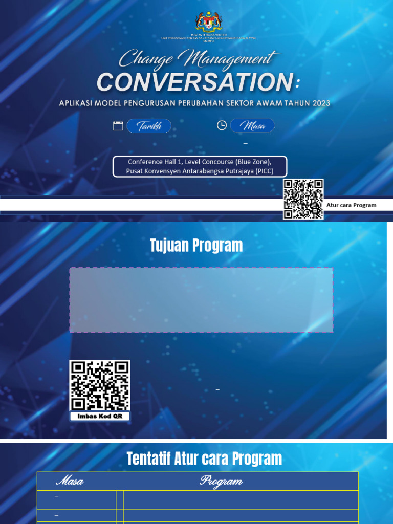 Atur cara Program CM Conversation 2023 | PDF