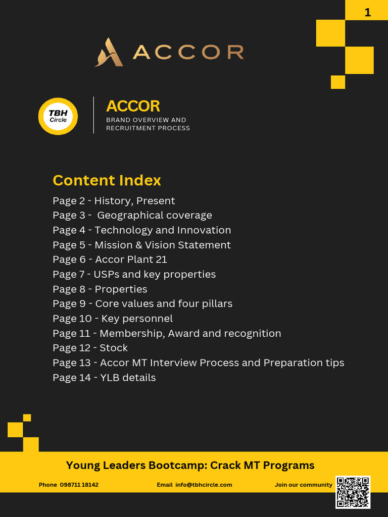 Accor Hotels Overviewpdf | PDF