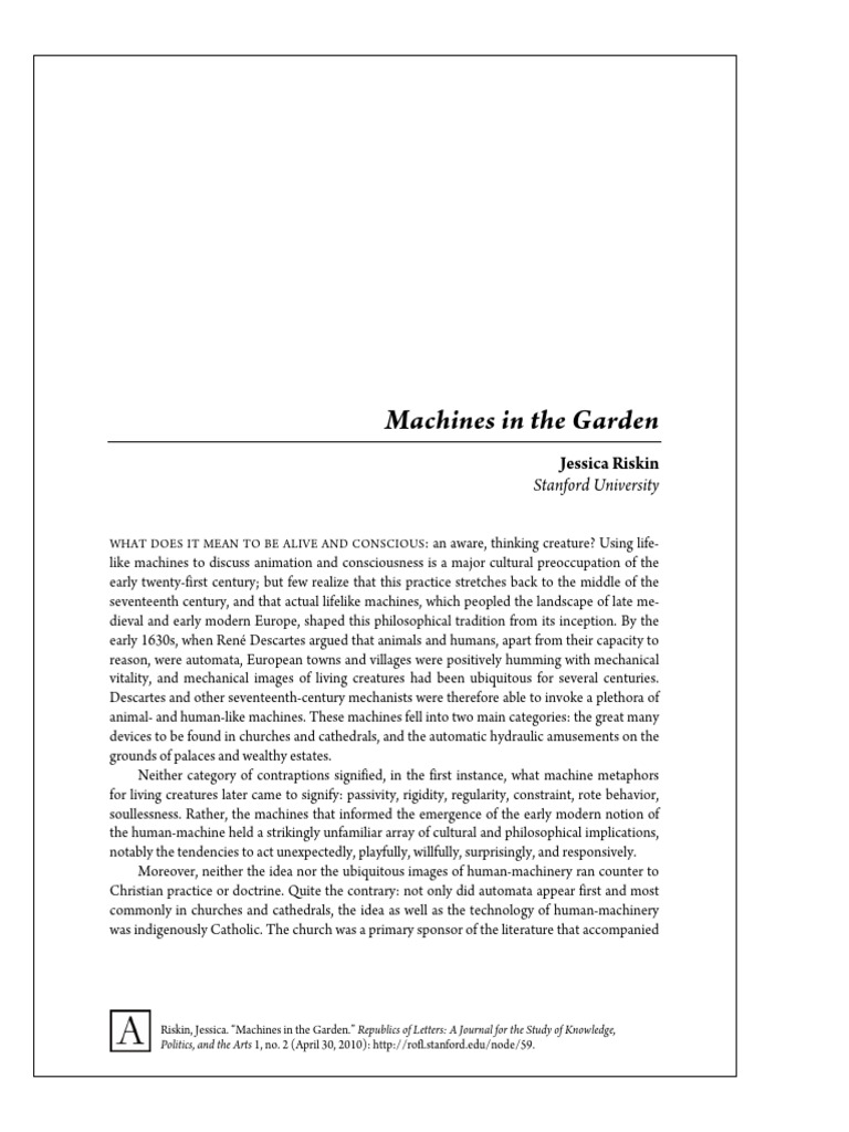 Machines in the garden | PDF