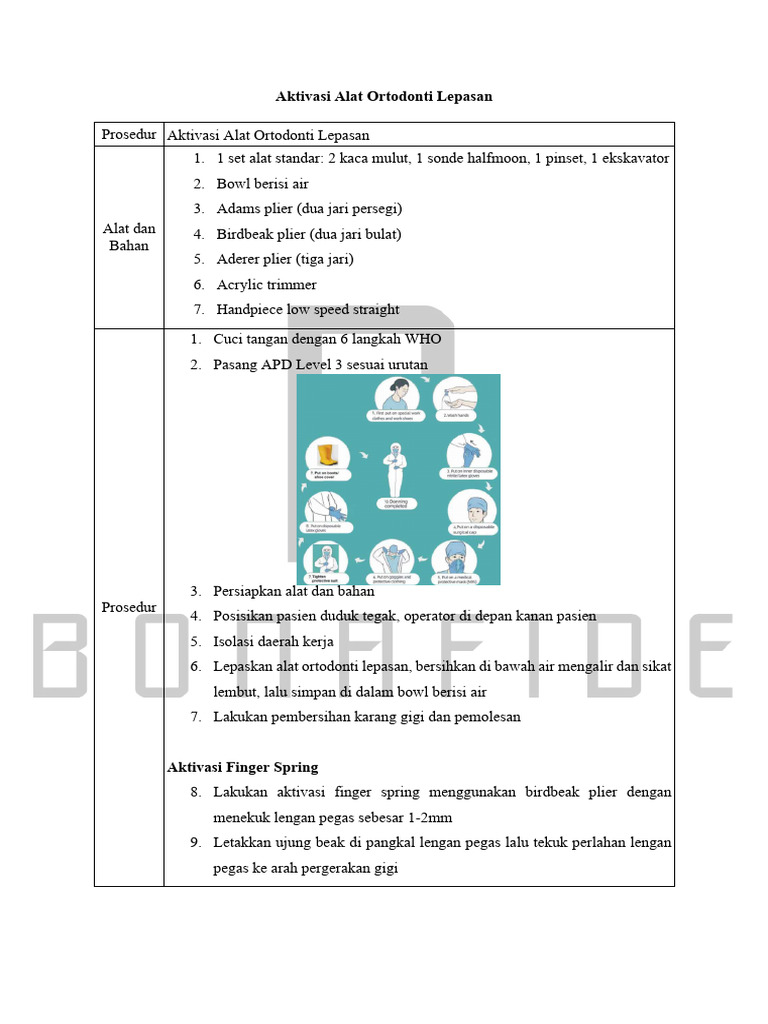4 Orthodonsia Aktivasi Alat Orthodontic Lepasan | PDF
