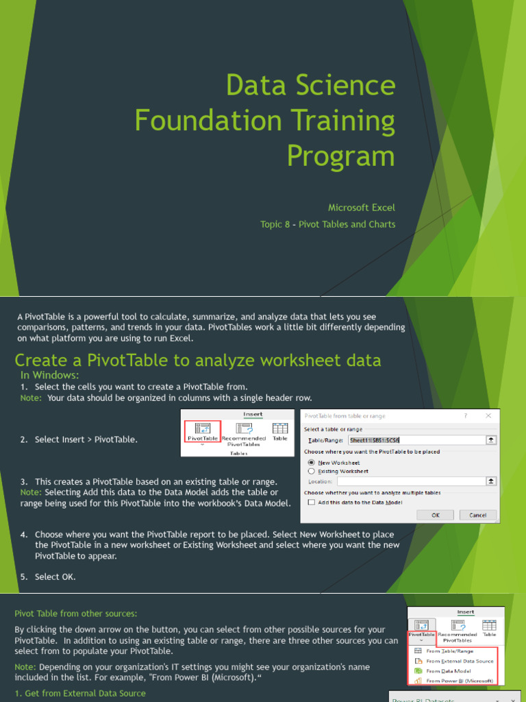 Pivot Tables and Charts | PDF