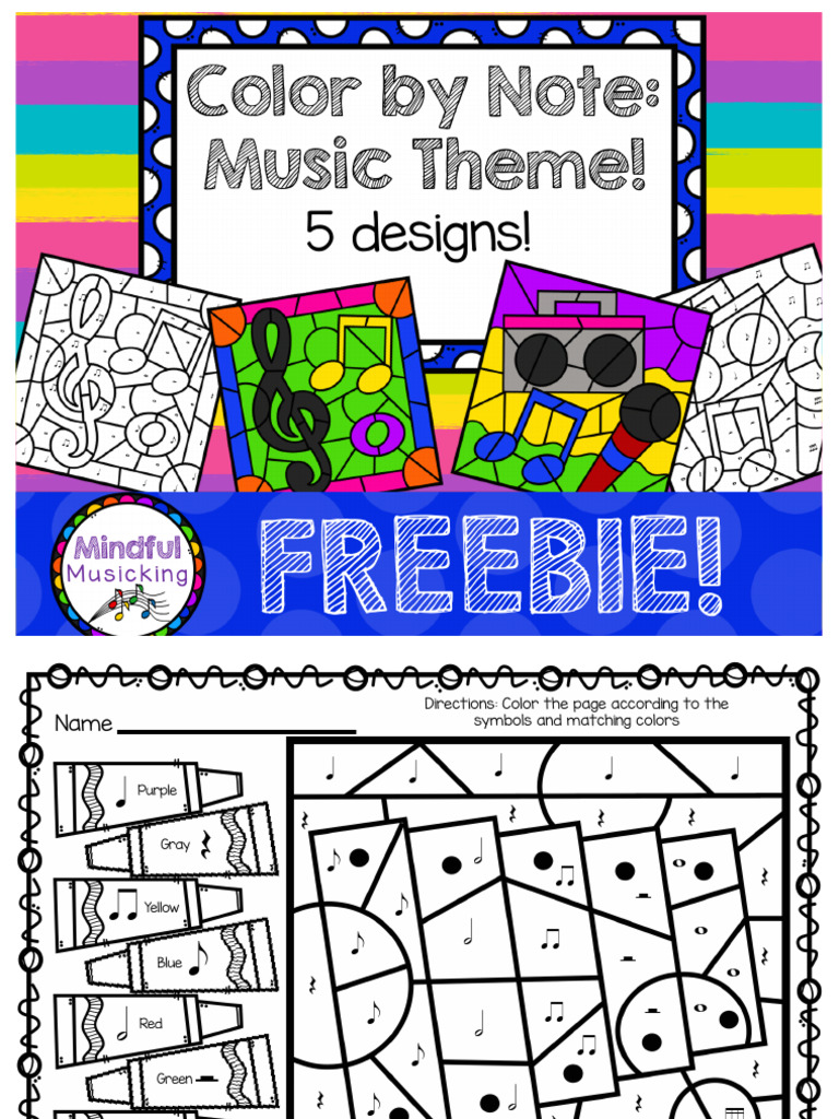 Color by Symbol Music 2 | PDF