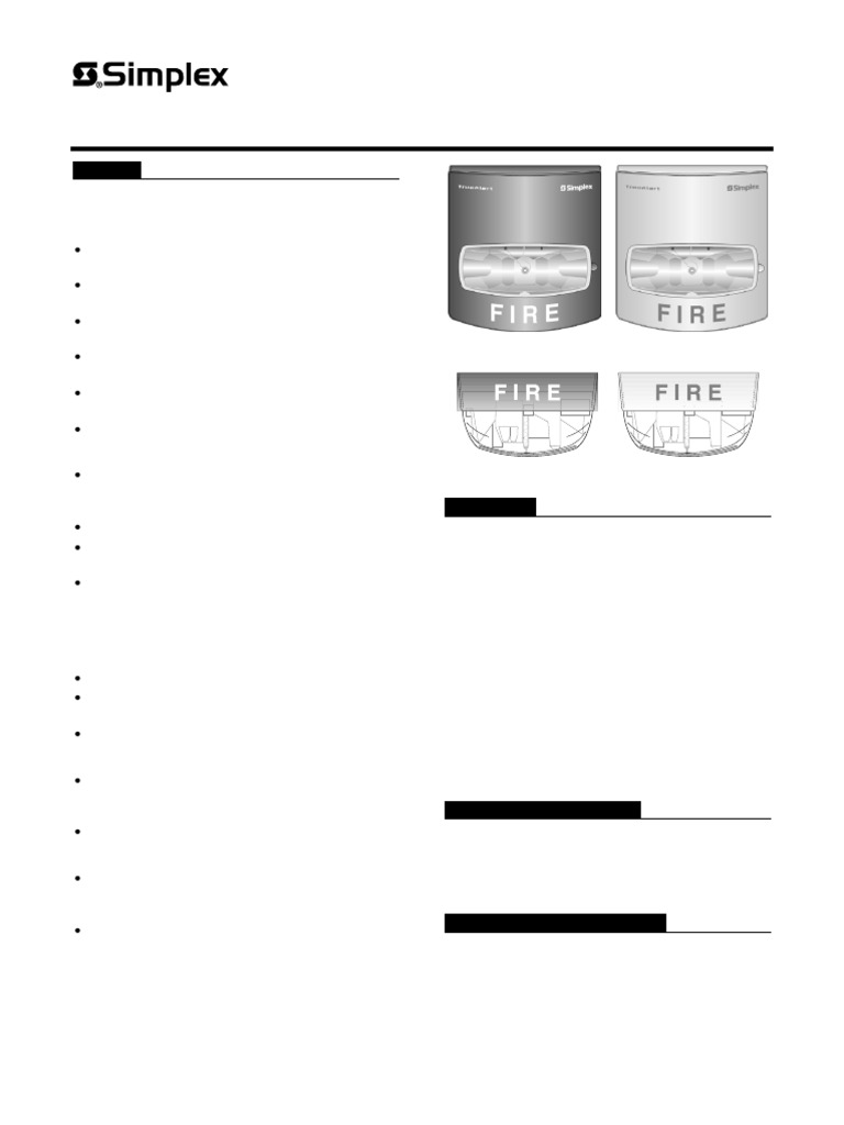 Truealert Multi-Candela Notification Appliances | PDF