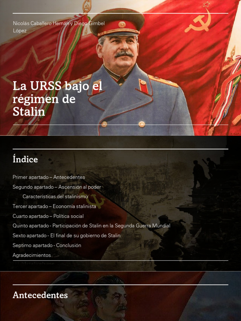 La URSS Bajo El Régimen de Stalin | PDF