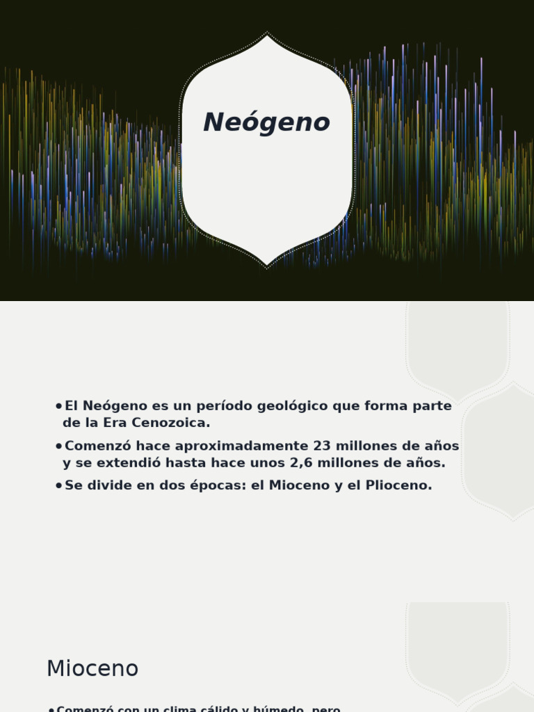 Neógeno y Cuaternario | PDF