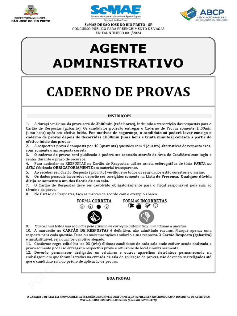 Agente Administrativo | PDF