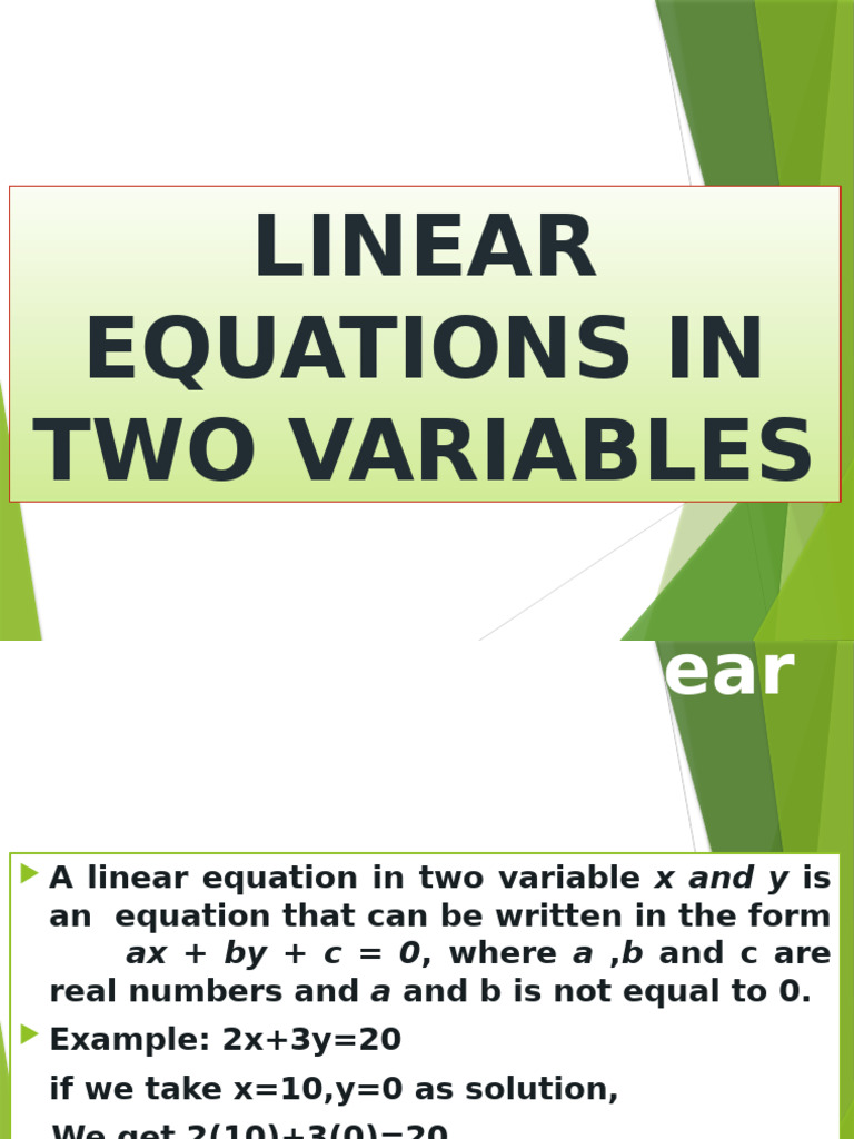 G8 Math Q1 - Week 9 - Substitution, Elimination Linear Equation | PDF ...