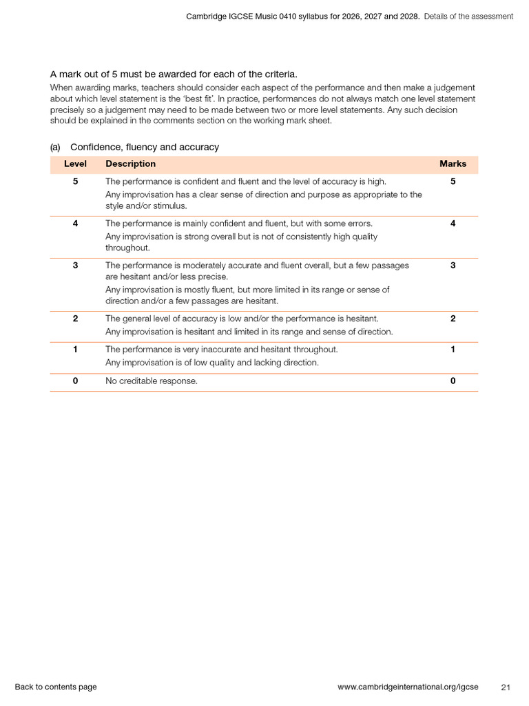 IGCSE Assessment Pages NEW | PDF