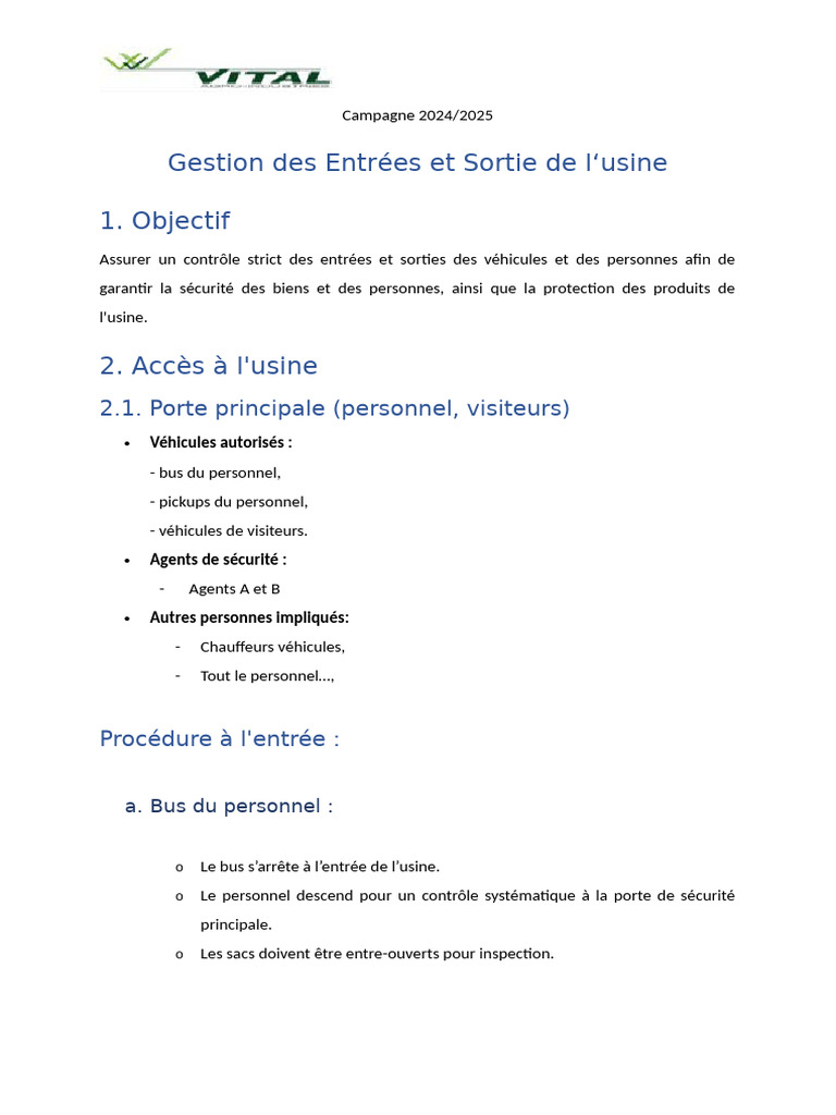 Gestion Des Entrées Et Sortie de L'usine V1 | PDF