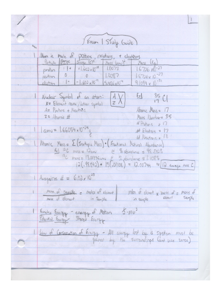 Chem Notes Random | PDF