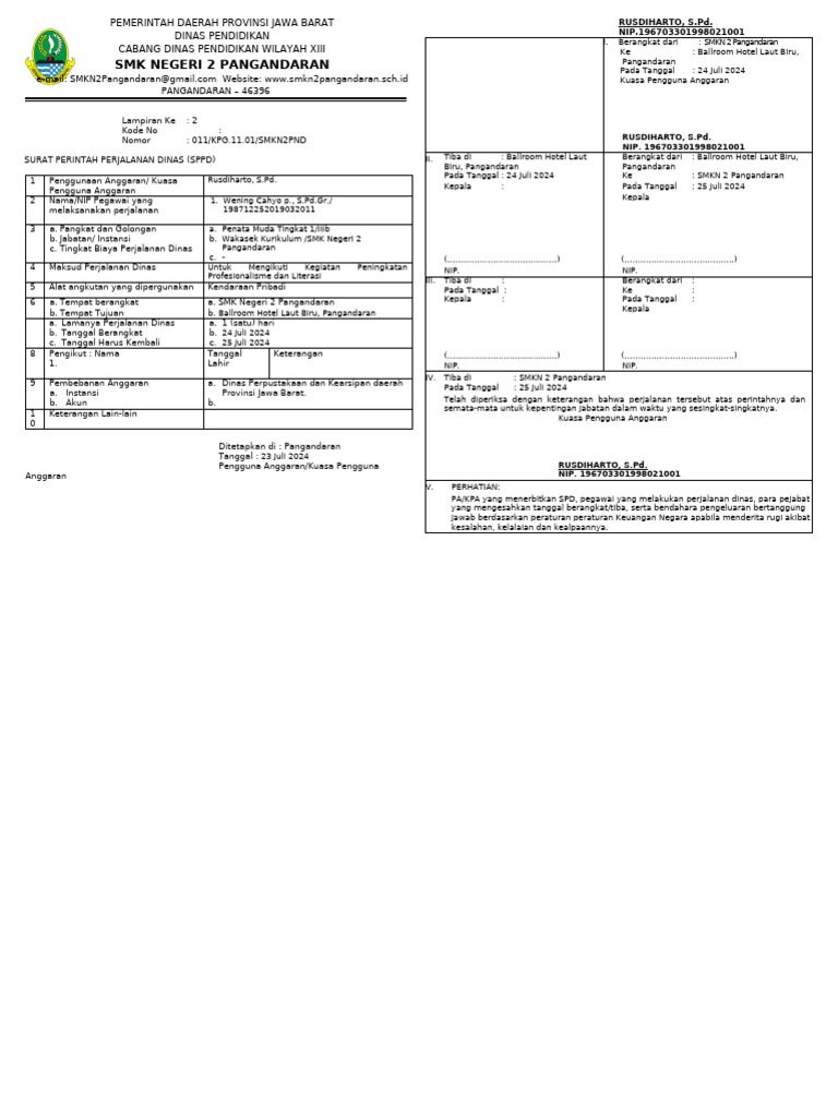 SPD Terbaru 011 2024 | PDF