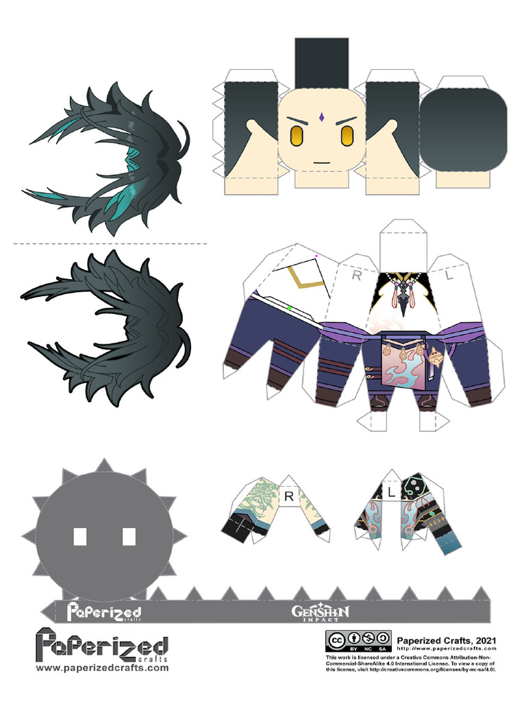 Genshin Impact - Xiao Papercraft | PDF