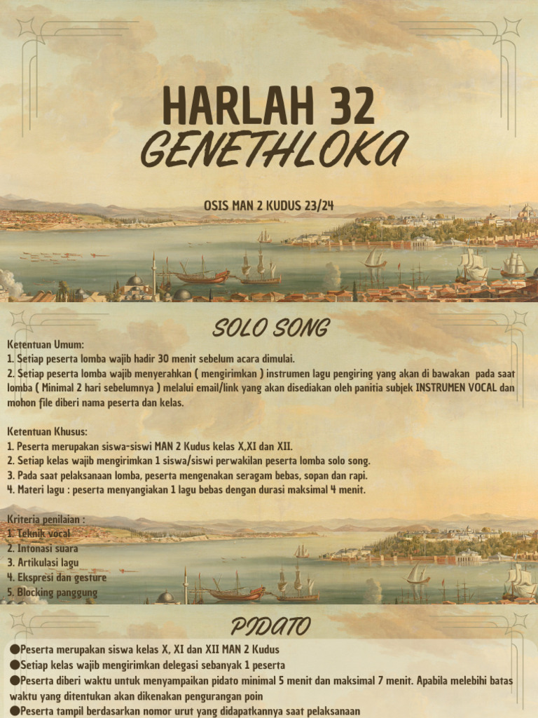 Teknis Lomba Harlah | PDF