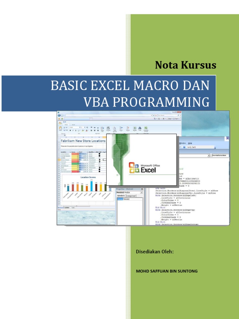 Nota Kursus Basic Excel Macro Dan VBA Programming | PDF