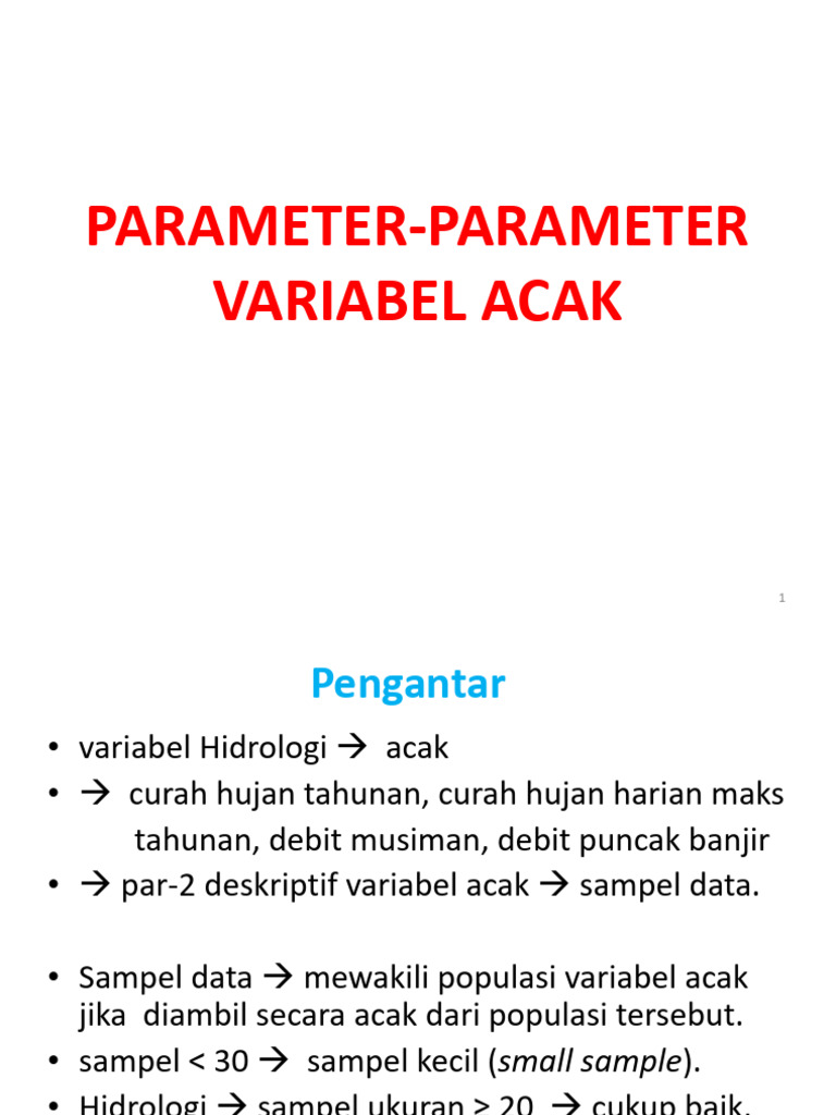 ST 5 PARAMETER-2 VARIABEL ACAK Annotated | PDF
