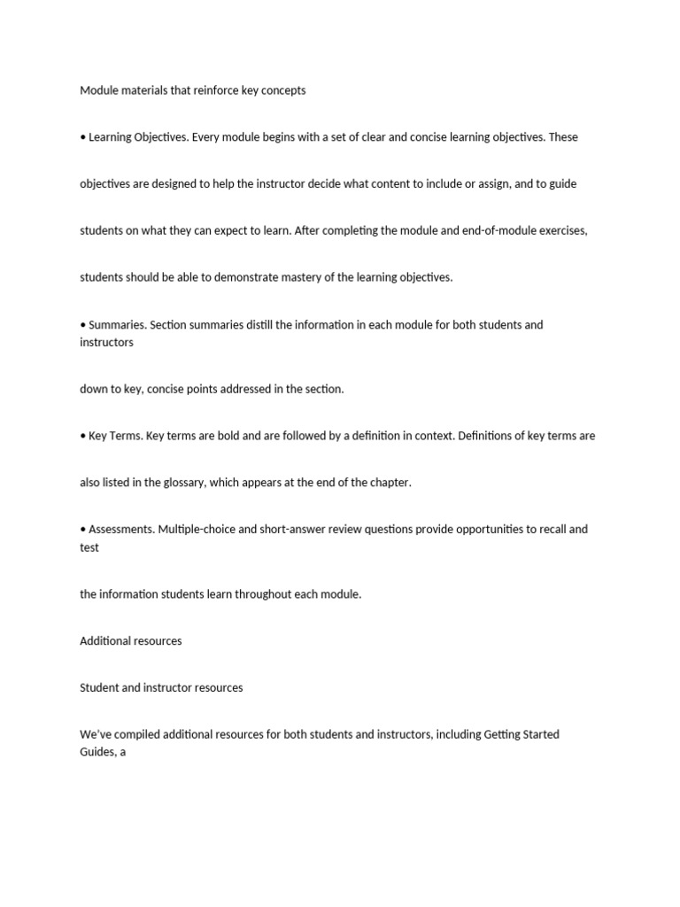 Module material-WPS Office | PDF