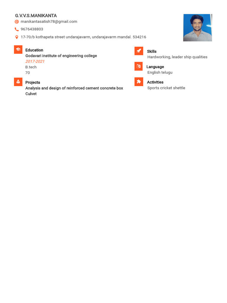 Sathish Resume | PDF