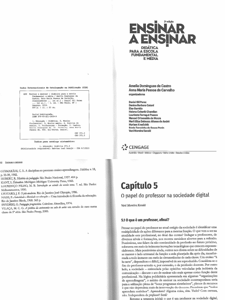 O Papel Do Professor Na Sociedade Digital | PDF