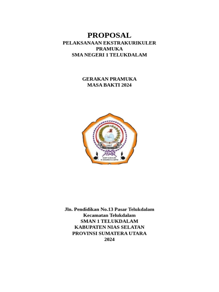 Proposal Pramuka | PDF