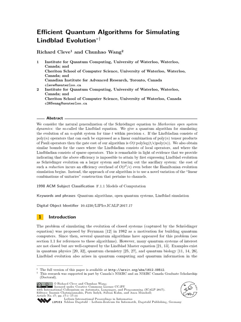 Cleve And Wang 2017 Efficient Quantum Algorithms For Simulating 6641