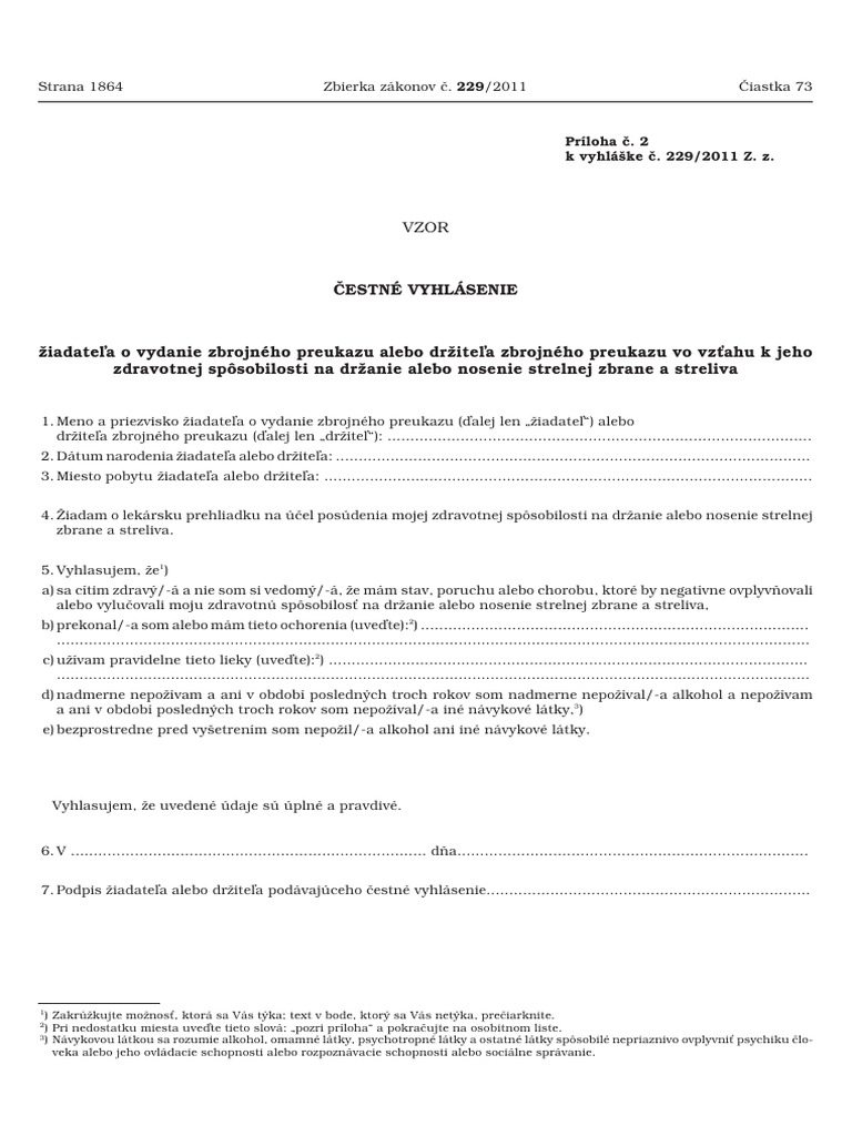 Čestné Vyhl - Na Zbrojný Pas | PDF