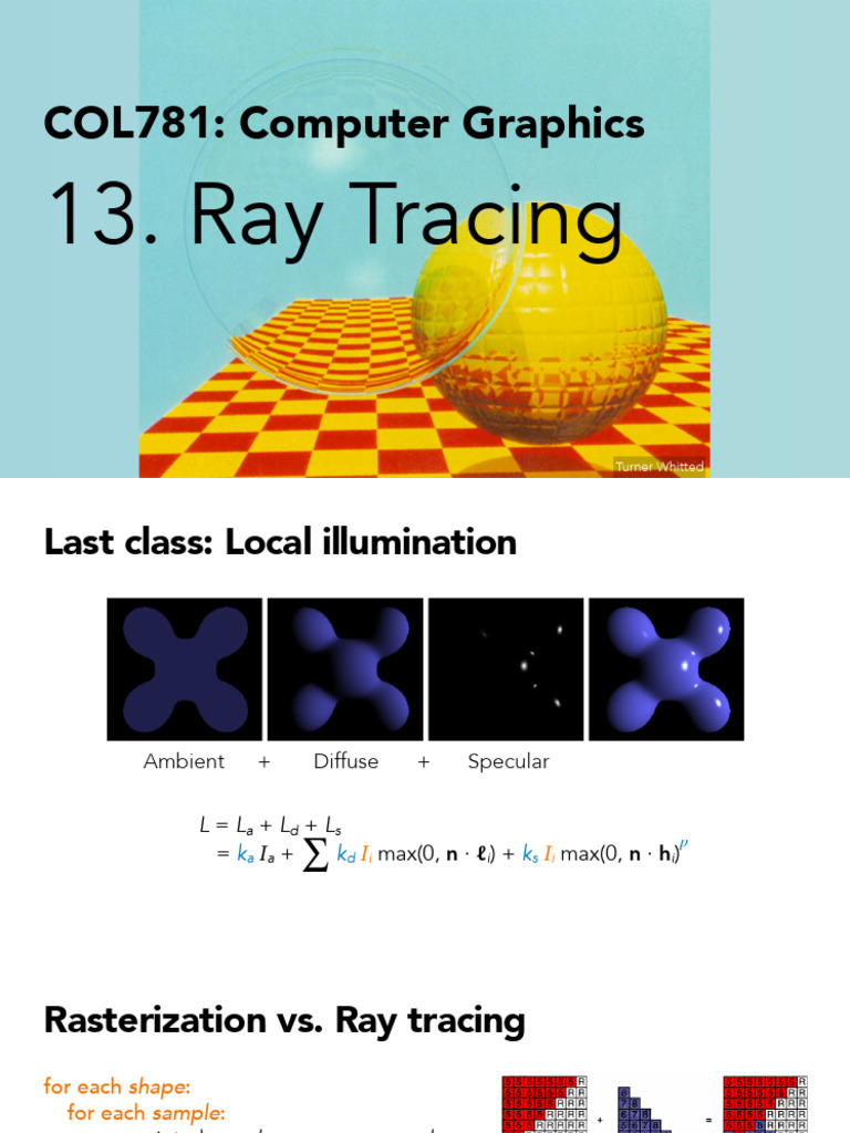 13 Raytracing | PDF