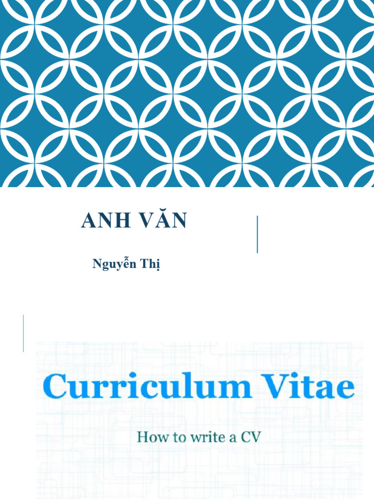 How To Write CV in English | PDF