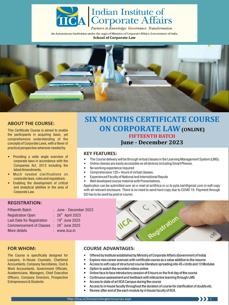 Six Months Certificate Course 15 Batch | PDF