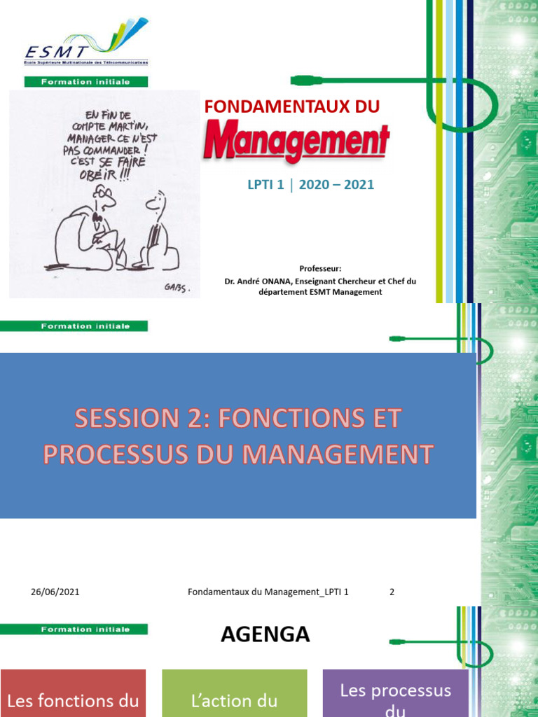 Fondamentaux Du Management 2 | PDF