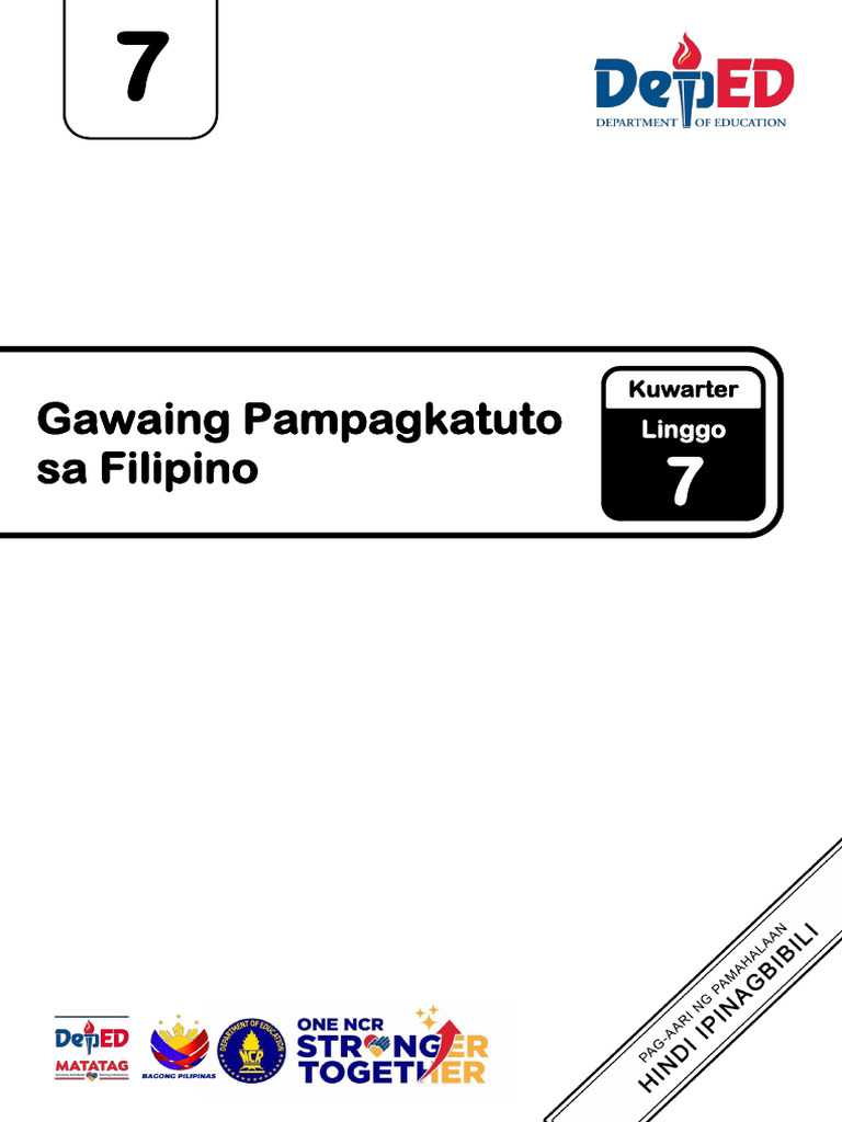 Ws g7 Filipino q1 w7 | PDF