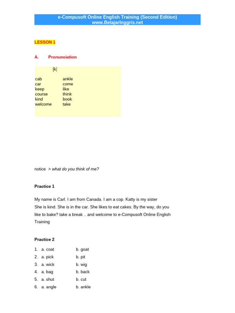 Lesson1 Rev | PDF
