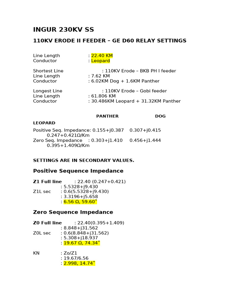 Ge - D60 Settings | PDF