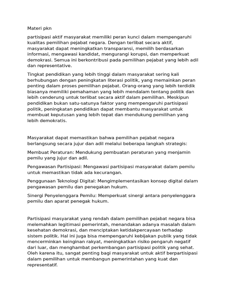 Materi PKN | PDF