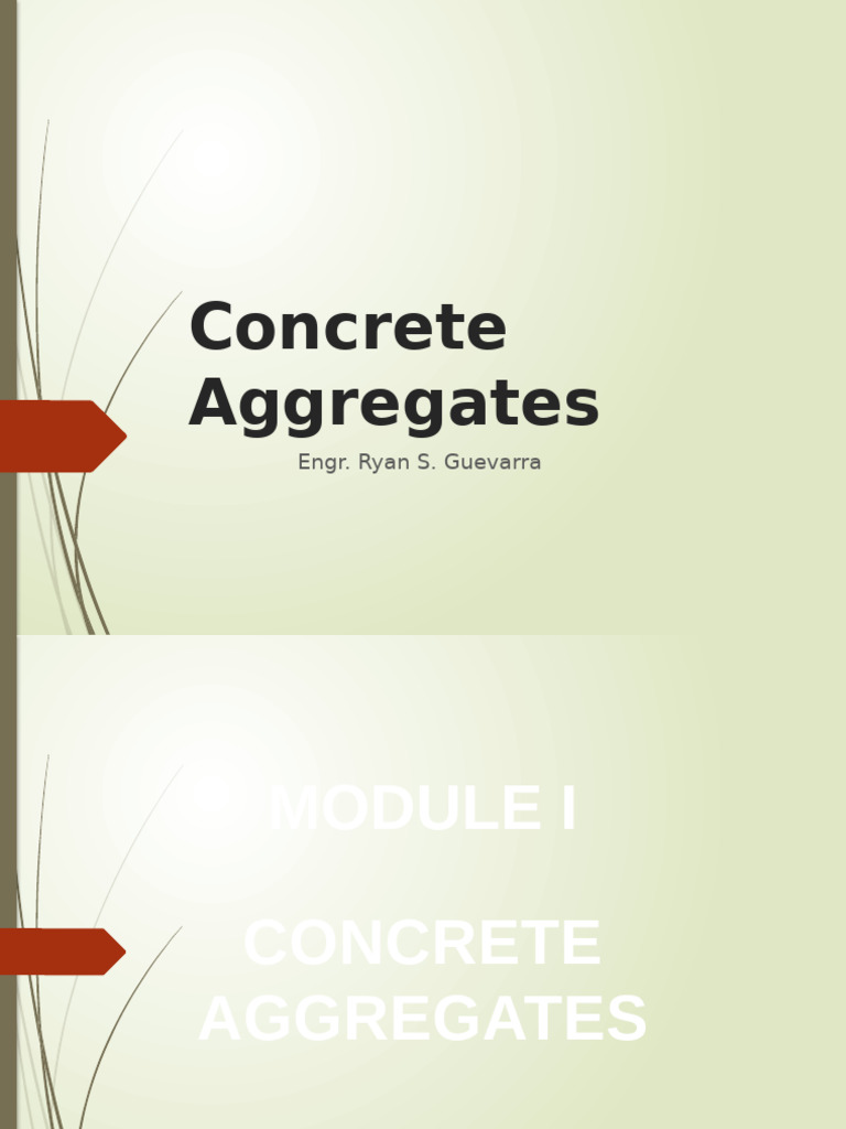 Concrete Aggregates | PDF