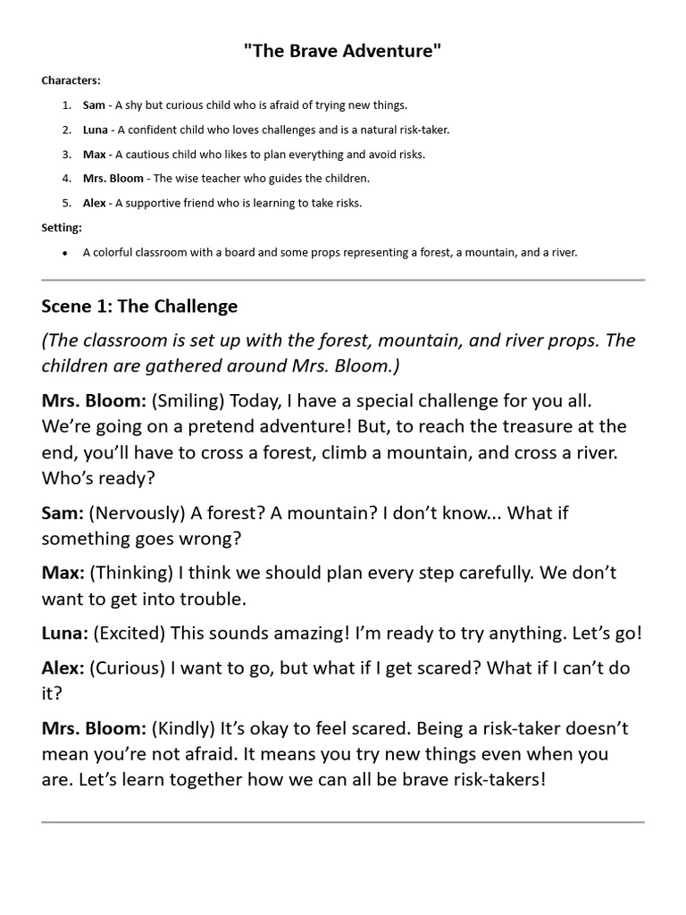 The Brave Adventure | PDF