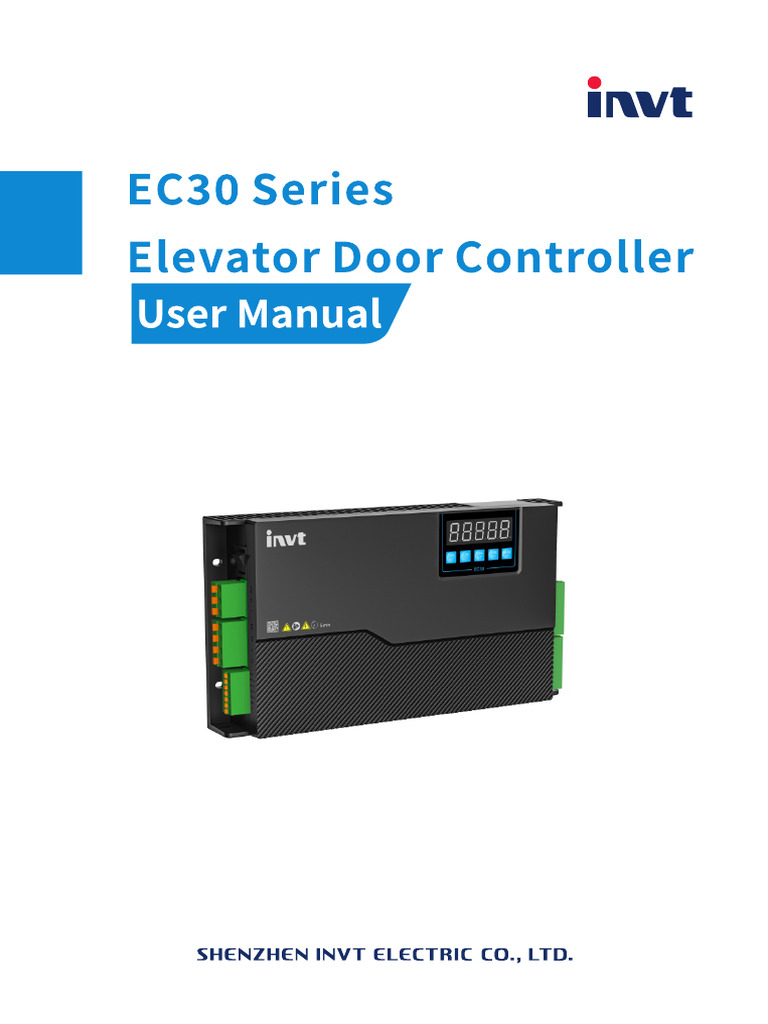 EC30 Series Elevator Door Controller Manual - V1.0 | PDF