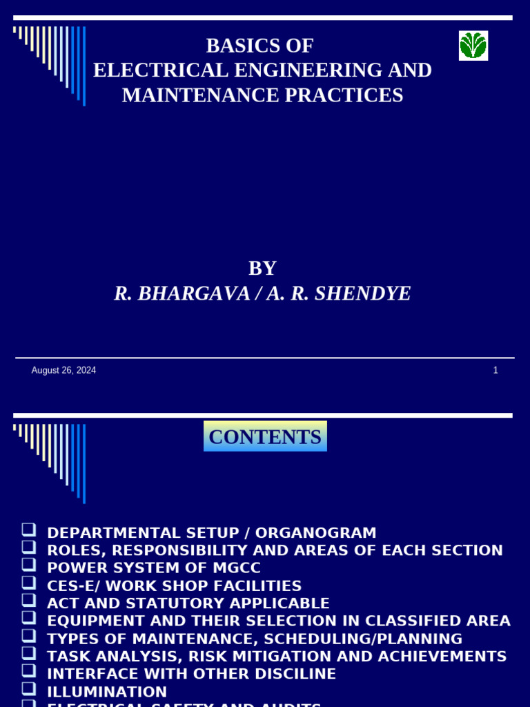 Electrical Maintenance | PDF