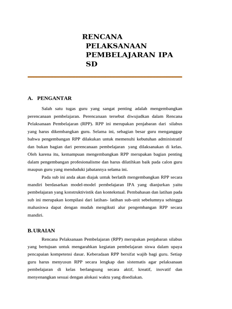 Perencanaan Pembelajaran IPA-48-76 | PDF