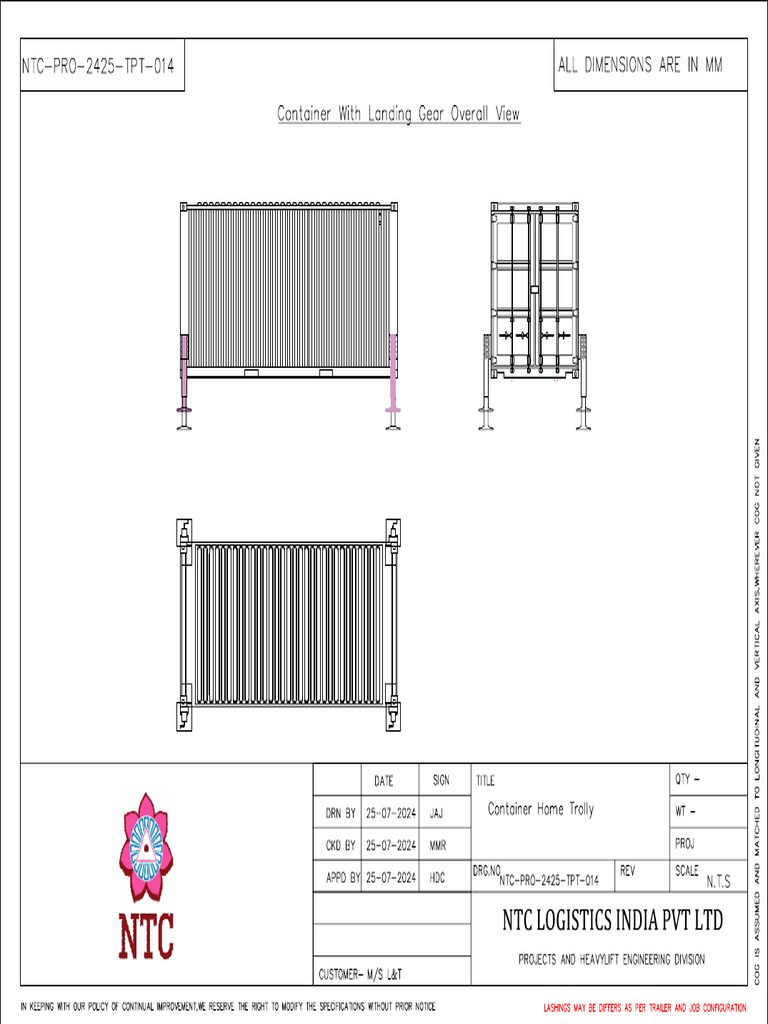 Container Over All View - Rotated | PDF