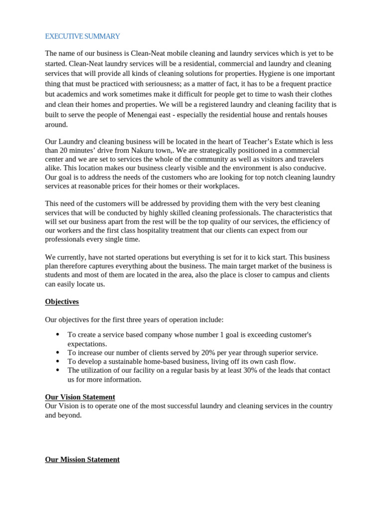 Laundry Services Proposal | PDF | Pricing | Business