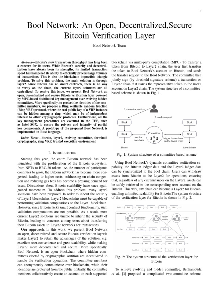 BoolNetwork Yellowpaper | PDF