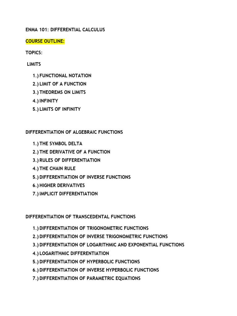 Enma 101 Outline | PDF