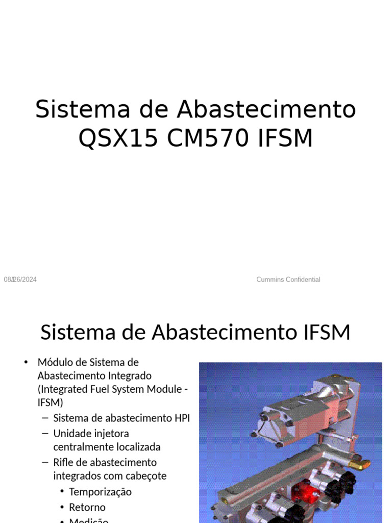 QSX15 CM570 IFSM Fuel System TRADUÇÃO | PDF