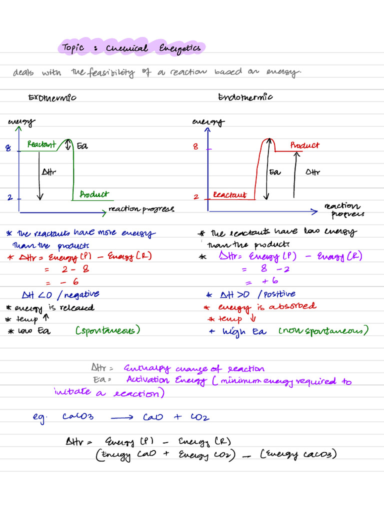 Energetics Notes | PDF