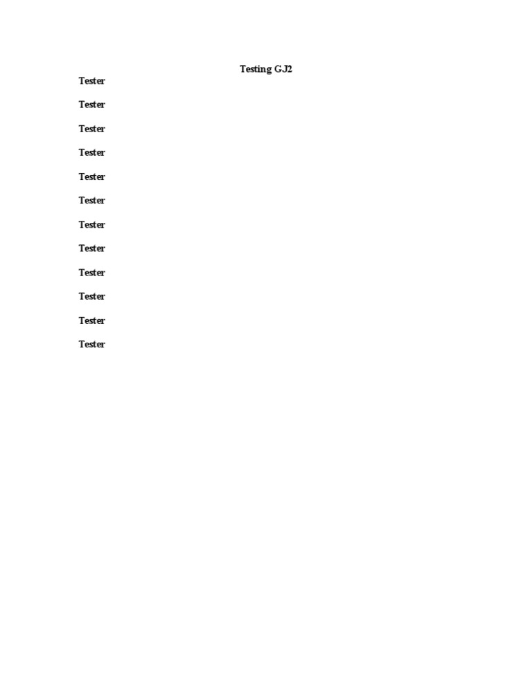 GJ2 Testing Overview and Results | PDF
